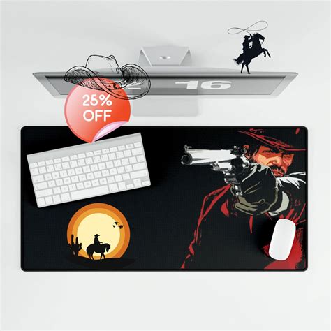 Red Dead Redemption Gaming Mousepad Desk Accessories T For