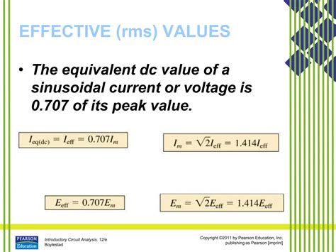 Sinusoidal Alternating Waveforms Alternating Waveforms Pptx Physics