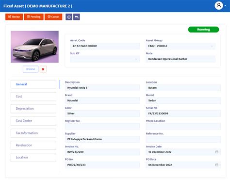 Registering Fixed Assets In Detail Soficloud