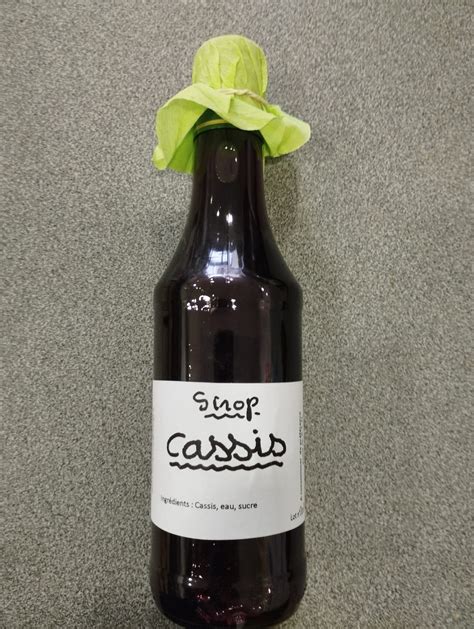 Sirop De Cassis 50cl Les Jardins Du Gévaudan