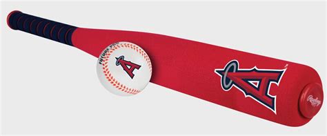 Mlb Los Angeles Angels Foam Bat And Ball Set Rawlings