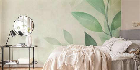 Gentle Leaf Whispers Calm Green Wallpaper Free Shipping Happywall