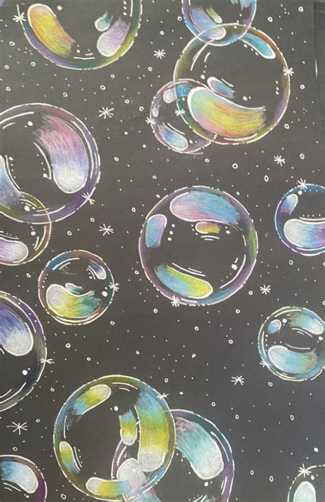 How To Draw Realistic Bubbles With Color Pencils The Cozy Art Teacher