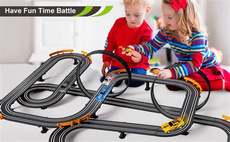 Slot Car Race Track Set Electric Or Battery Powered Racing