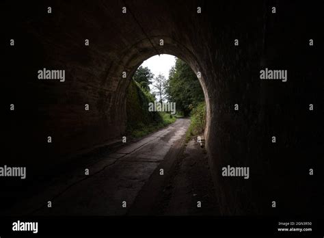 Exit Of A Tunnel Stock Photo Alamy