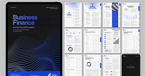 digital financial report template print templates ft ebook template