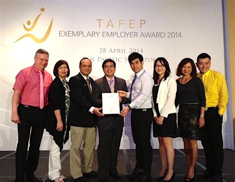 Tafep Exemplary Employer Awards 2014 Sstc