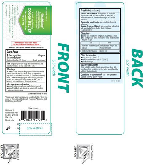 Fda Label For Valumeds Cough Relief Dextromethorphan Hbr Indications Usage And Precautions