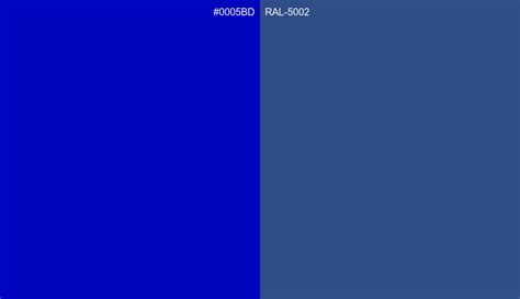 Hex 0005bd To Ral Code Ral 5002 Conversion Chart Ral Classic
