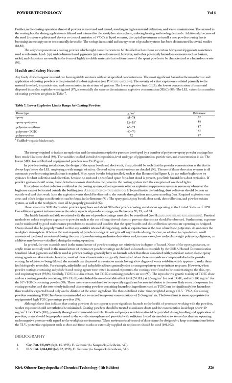 Lower Explosive Limits Big Chemical Encyclopedia