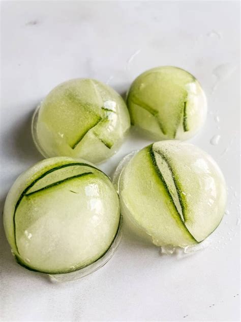 Best Cucumber Ice Cubes Freezer Foodie