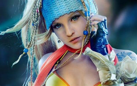 Rikku Final Fantasy Cosplay Women Blonde Blue Eyes Wallpapers Hd Desktop And Mobile