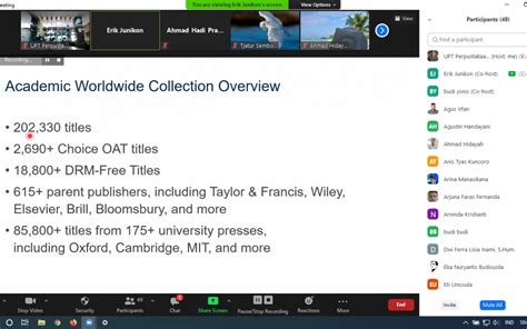 Press Release Webinar Ebsco 2021 Perpustakaan Unissula