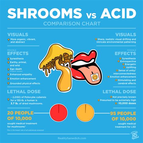 Shrooms Vs Acid Differences And Similarities Explained
