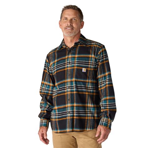 Carhartt Mens Midweight Long Sleeve Flannel Shirt Sportchek