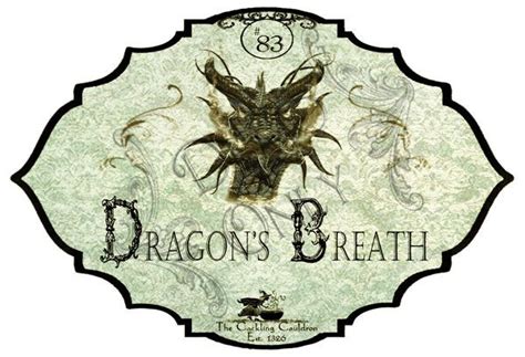 °dragons Breath Label Halloween Apothecary Labels Halloween