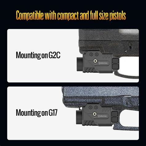 Defentac 800lm Slidable Pistol Light And Red Green Blue