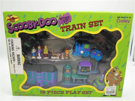 1996 Scooby Doo Wind Up Mini Train Set Train Set Playset Scooby