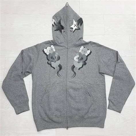 Bape X Kaws Bape Sta Hoodie Jacket Nigo Zip Up Milo Ape Hoodie Jacket