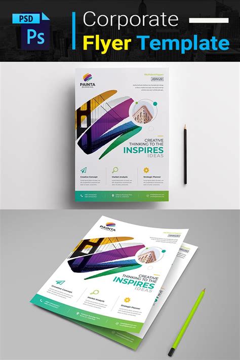 Creative Thinking Flyer Corporate Identity Template Flyer Design