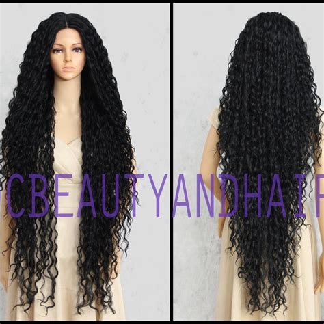 Long Curly Wig Etsy