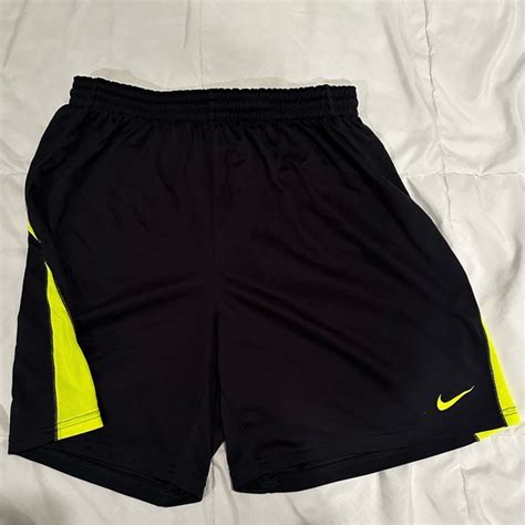 Nike Shorts Nike Large Black And Neon Green Athletic Shorts Poshmark