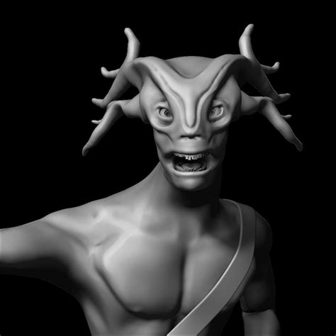 Antler Man Human Deer Centaur Posed 3d Model 3d Printable Cgtrader