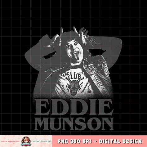 Stranger Things 4 Eddie Munson Demon Horns Png Digital Down Inspire