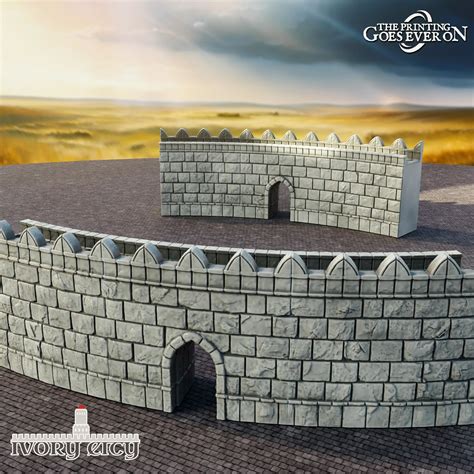 Curved Wall Small Gate The Printing Goes Ever On