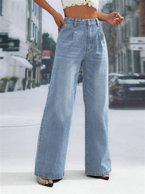 Wide Leg Jeans With Pockets Wide Leg Jeans Maxi Dress Jumpsuit