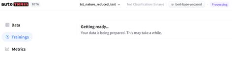 Auto Train Not Working Data Is Being Prepared Authenticating Error Beginners Hugging