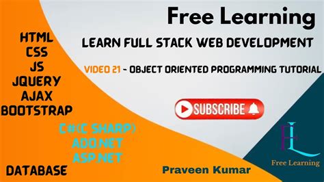Oop Features Example Free Learning Youtube