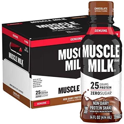 Promo Muscle Milk Genuine Protein Shake Chocolate 25g Protein 14 Fl Oz 1 Diskon 17 Di