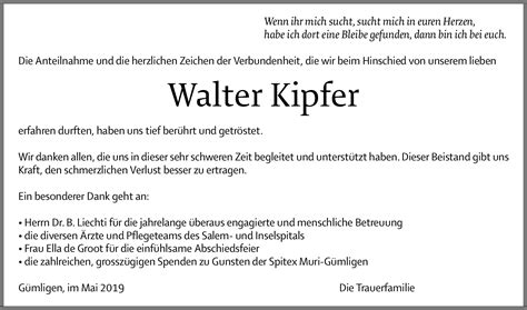 Walter Kipfer Hommages