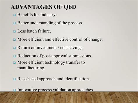 Qbd In Pharmaceutical Development Pptx