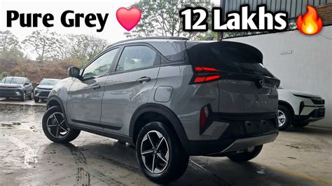 New Pure Grey Colour 🔥 2025 Tata Nexon Creative Cng Review Youtube