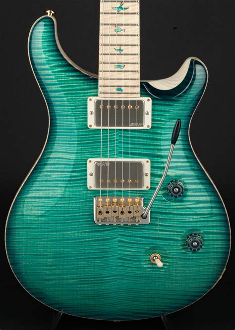 Prs Private Stock Custom 24 Bahama Blue Smoked Burst 5693 World Guitars