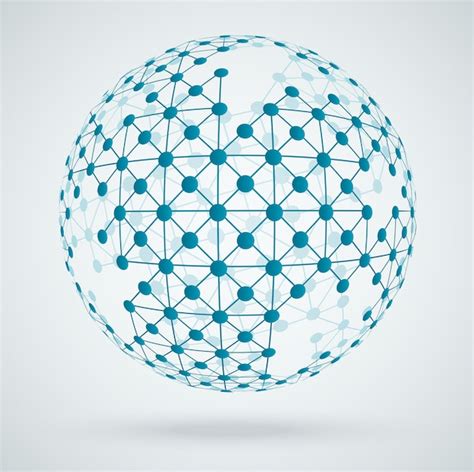 Premium Vector Global Digital Connections Network