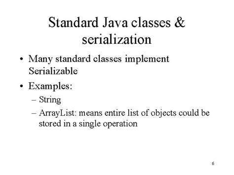 Java Object Model Part 3 Serialization Reflection 1