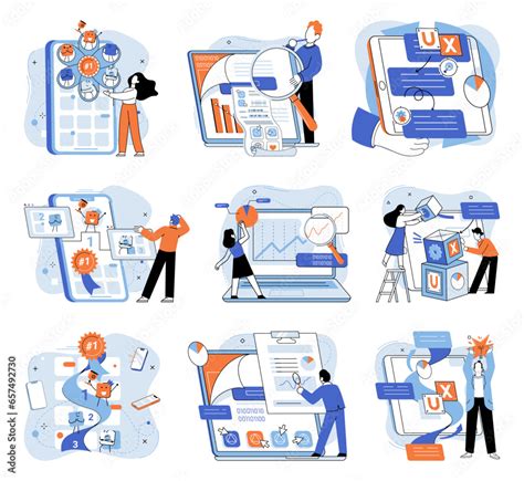 Application Testing Metaphor Vector Illustration Software Testing Defensive Line Safeguarding