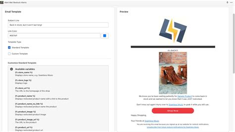 how to notify customers about a product comes back in stock in shopify