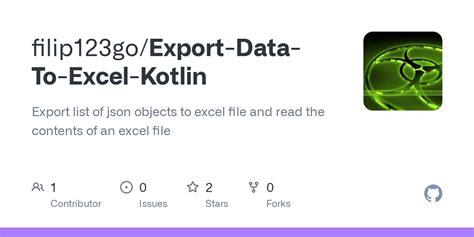 Github Filip123goexport Data To Excel Kotlin Export List Of Json