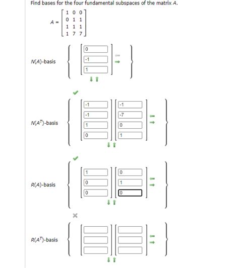 Solved Find Bases For The Four Fundamental Subspaces Of The