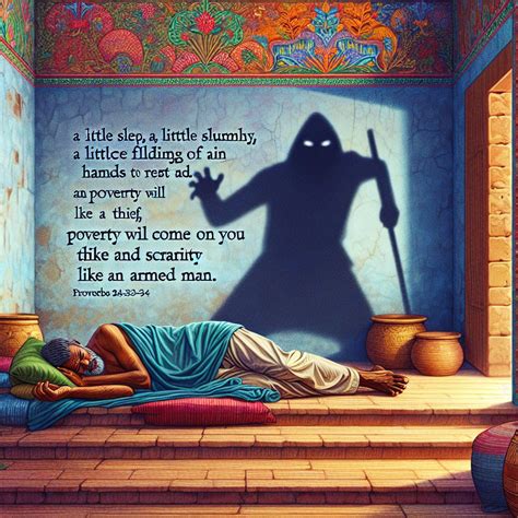 What Does Proverbs 24 33 34 Mean Bible Art