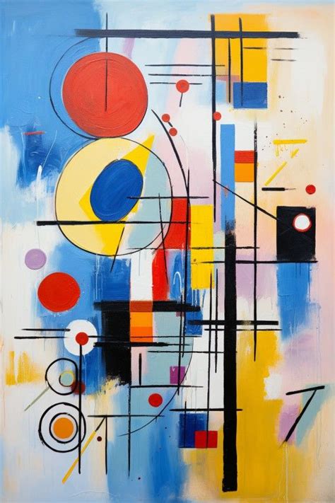 Kandinskys Kleurensymfonie Olieverf Kleurexplosie Kunst Voor In Huis Kleur Kunst