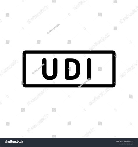 Unique Device Identifier Symbol Graphical Symbols Stock Illustration