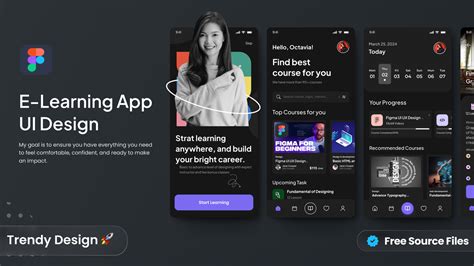 E Learning Mobile App UI Design Figma