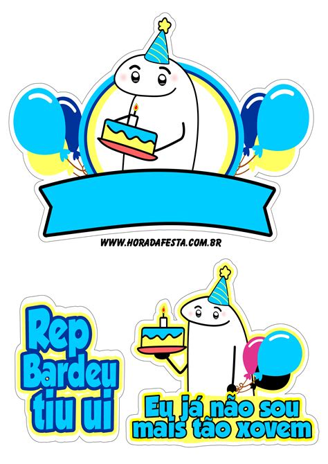 Topo De Bolo Bento Cake Flork Of Cows Meme Figurinhas Engracadas