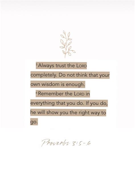 Proverbs 3 5 6 Bible Verse Artofit