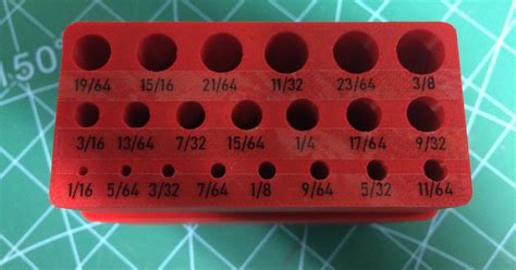 Gridfinity Sae Drill Set Case By Tuxedo Download Free Stl Model